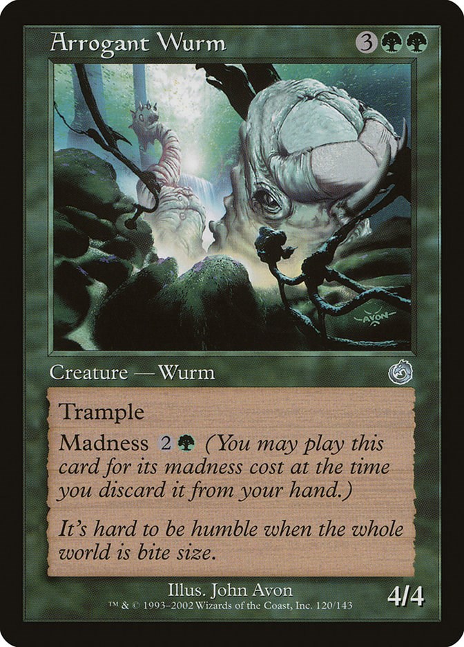 Arrogant Wurm - Torment - Magic: The Gathering