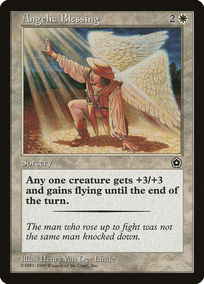 Angelic Blessing - Portal Second Age - Magic: The Gathering