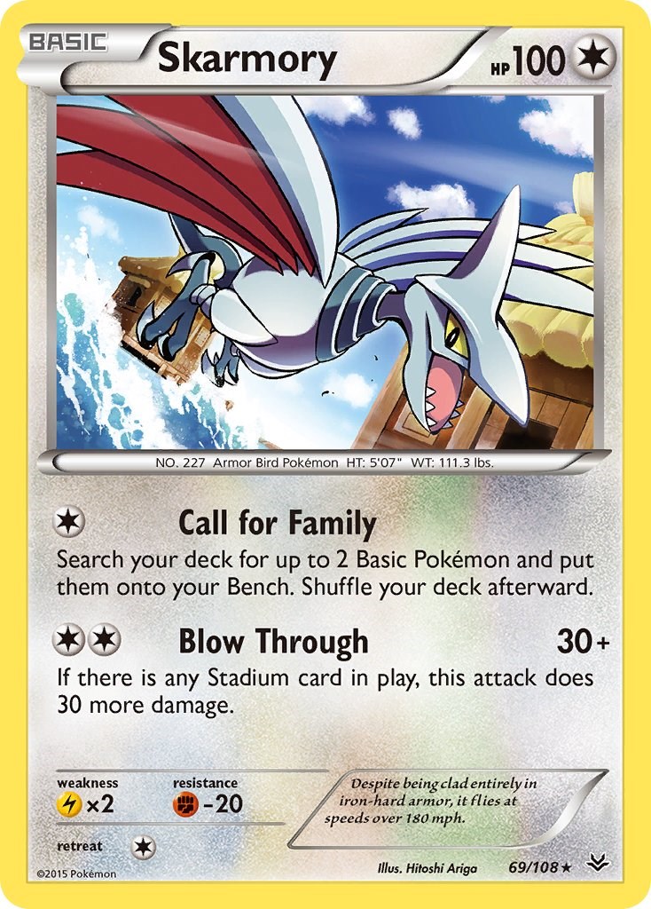 Skarmory - XY - Roaring Skies - Pokemon