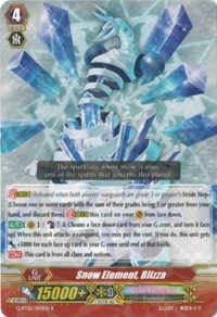 Snow Element, Blizza - Soaring Ascent of Gale & Blossom - Cardfight ...