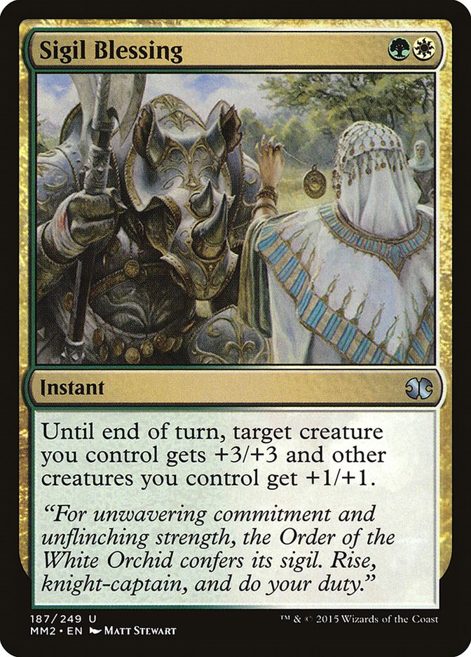 Sigil Blessing - Modern Masters 2015 - Magic: The Gathering