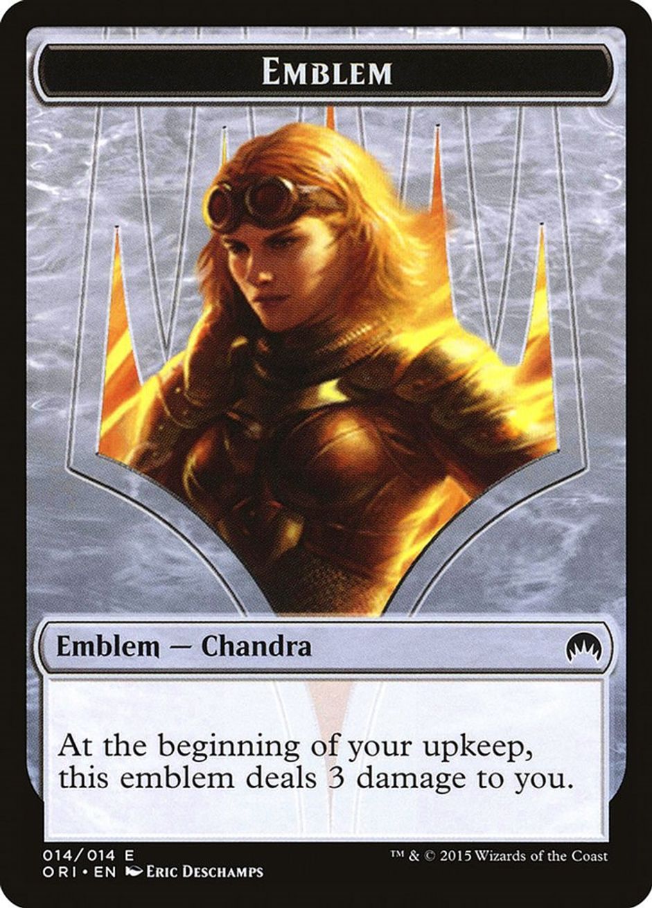 Emblem - Chandra, Roaring Flame - Magic Origins - Magic: The Gathering