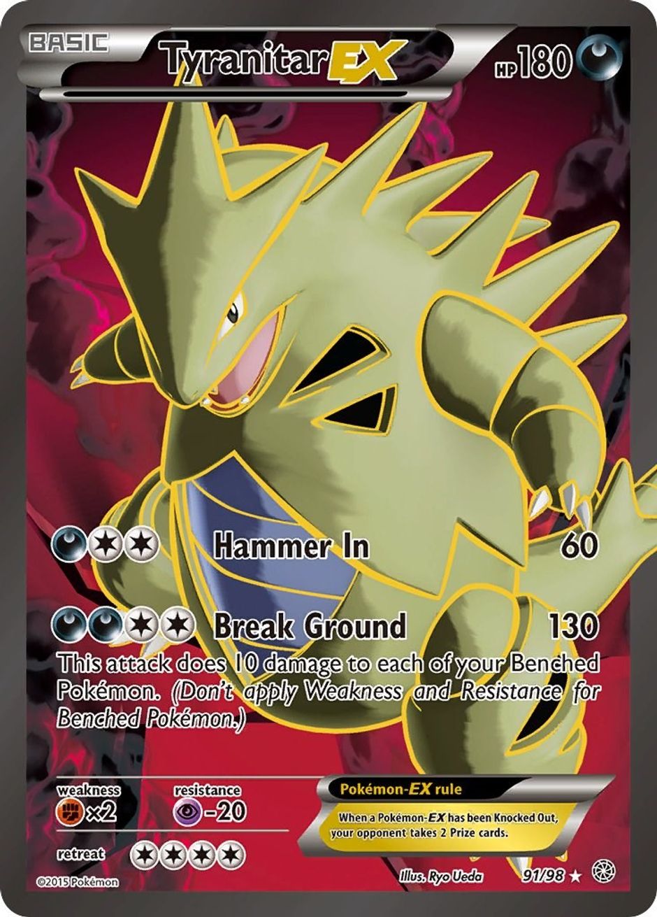 Tyranitar EX (91 Full Art) - XY - Ancient Origins - Pokemon