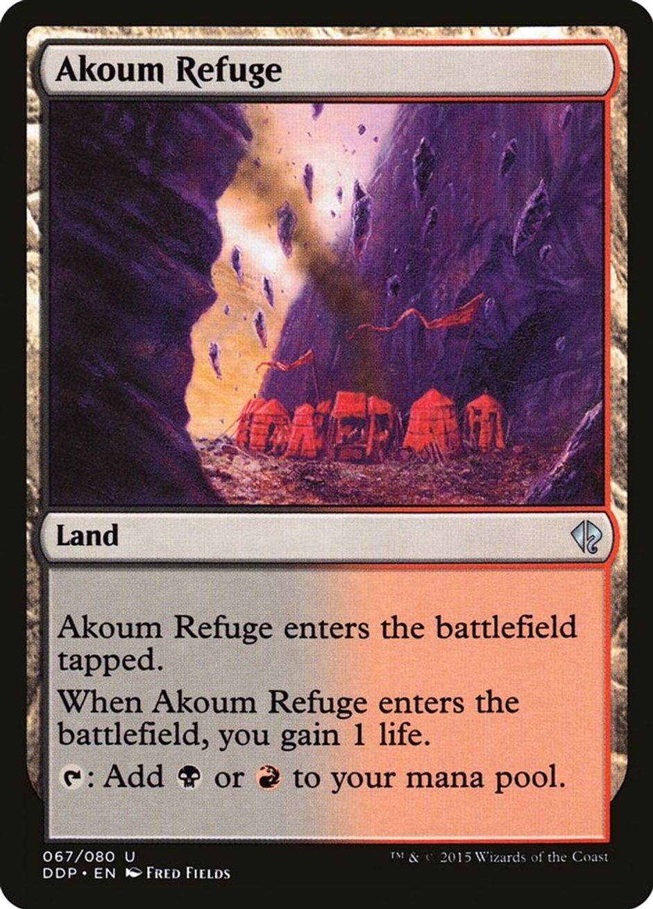 Akoum Refuge - Duel Decks: Zendikar vs. Eldrazi - Magic: The Gathering
