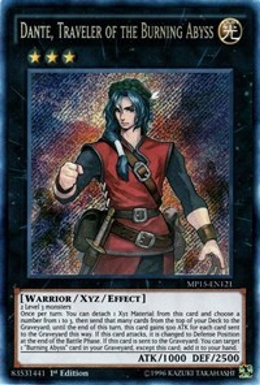 Dante, Traveler of the Burning Abyss - 2015 Mega-Tins Mega Pack - YuGiOh