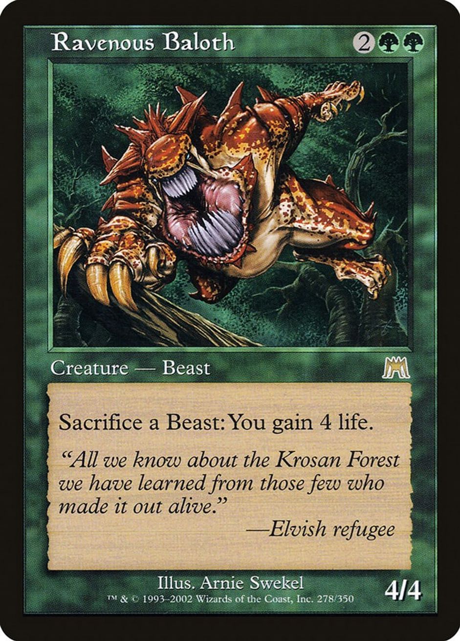 Ravenous Baloth - Onslaught - Magic: The Gathering