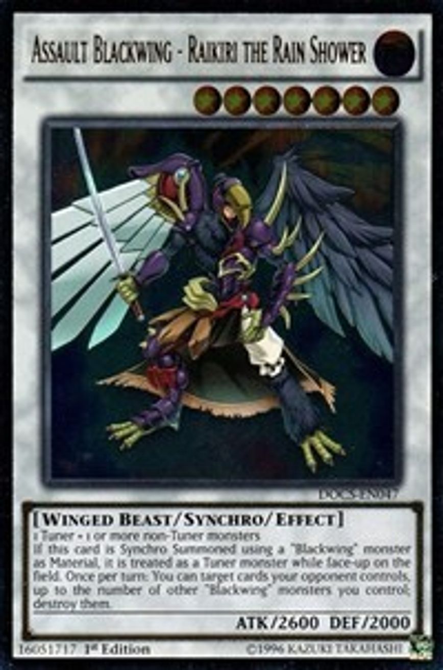 Assault Blackwing - Raikiri the Rain Shower (UTR) - Dimension of Chaos ...