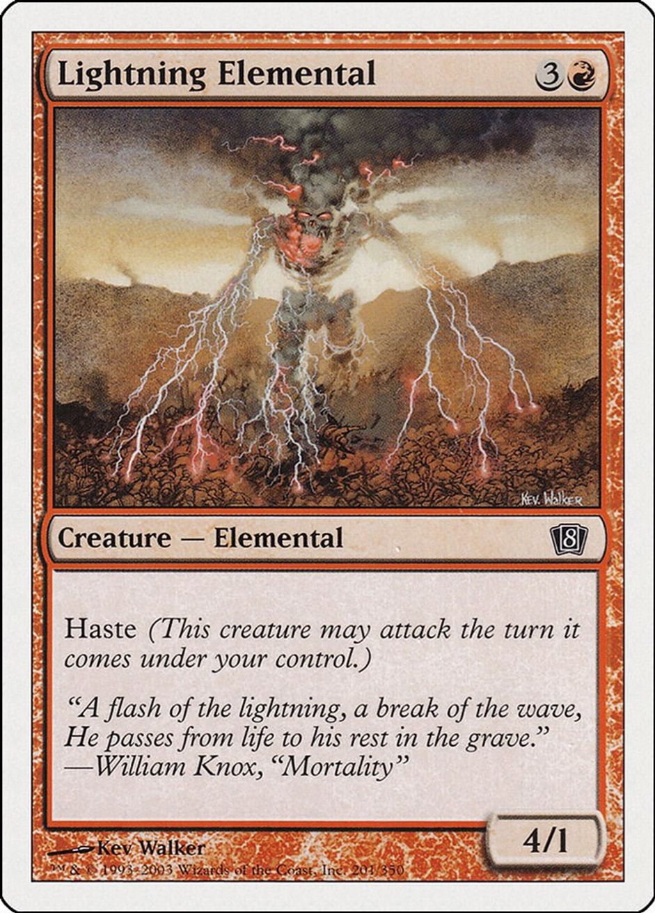 Lightning Elemental - 8th Edition - Magic: The Gathering