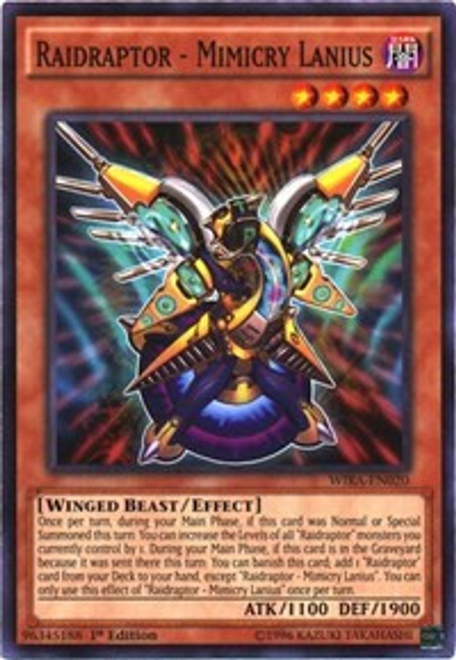 Raidraptor - Mimicry Lanius - Wing Raiders - YuGiOh