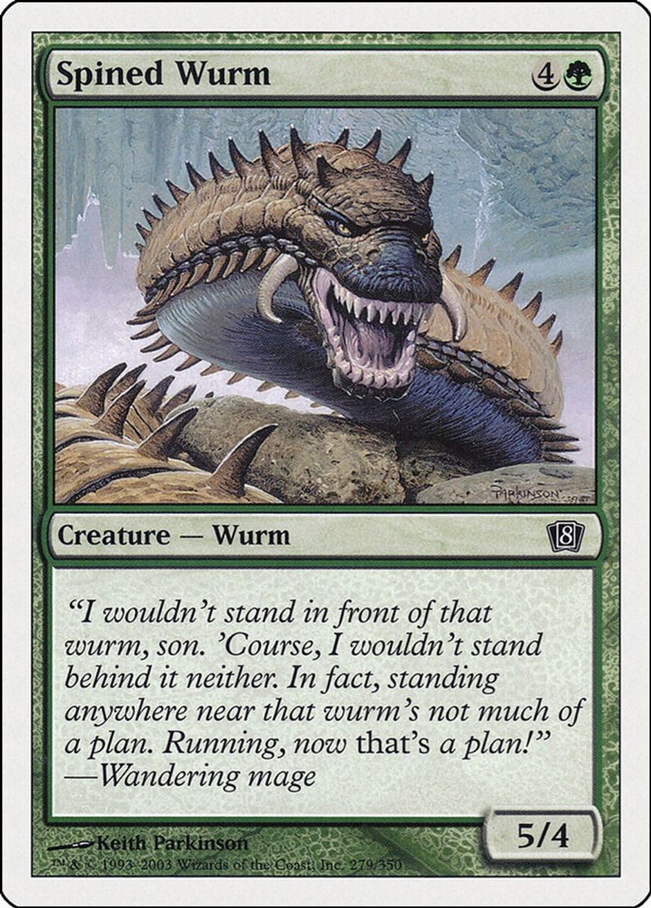 Spined Wurm - 8th Edition - Magic: The Gathering
