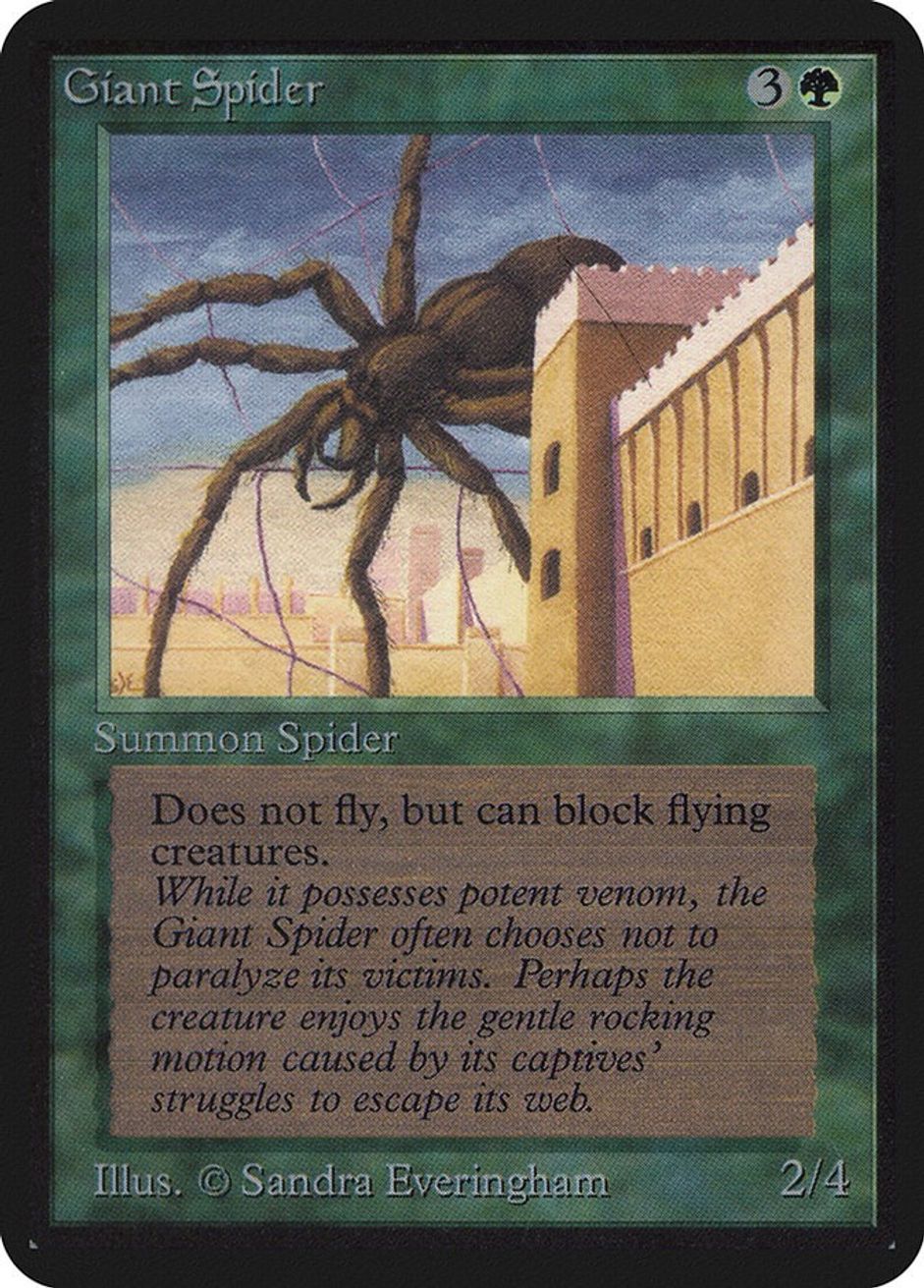 Giant Spider - Alpha Edition - Magic: The Gathering