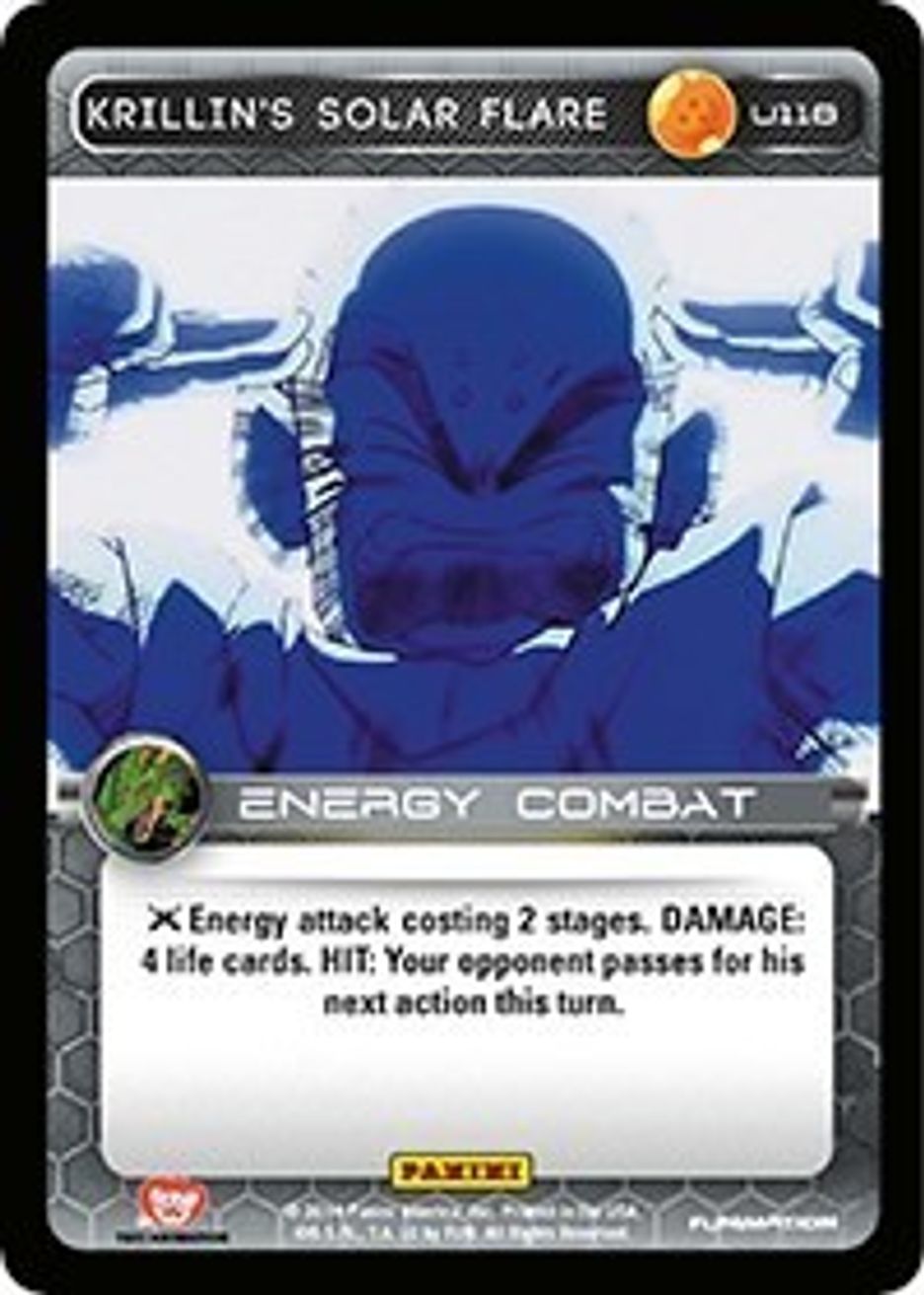 Krillin's Solar Flare - Panini: Set 1 - Dragon Ball Z TCG