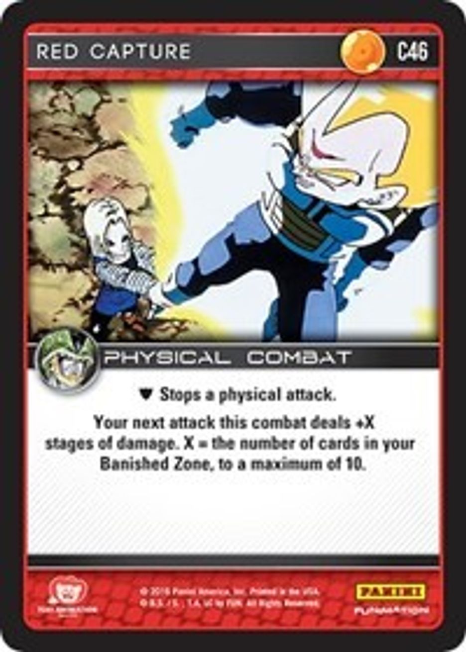 Red Capture - Panini: Perfection - Dragon Ball Z TCG