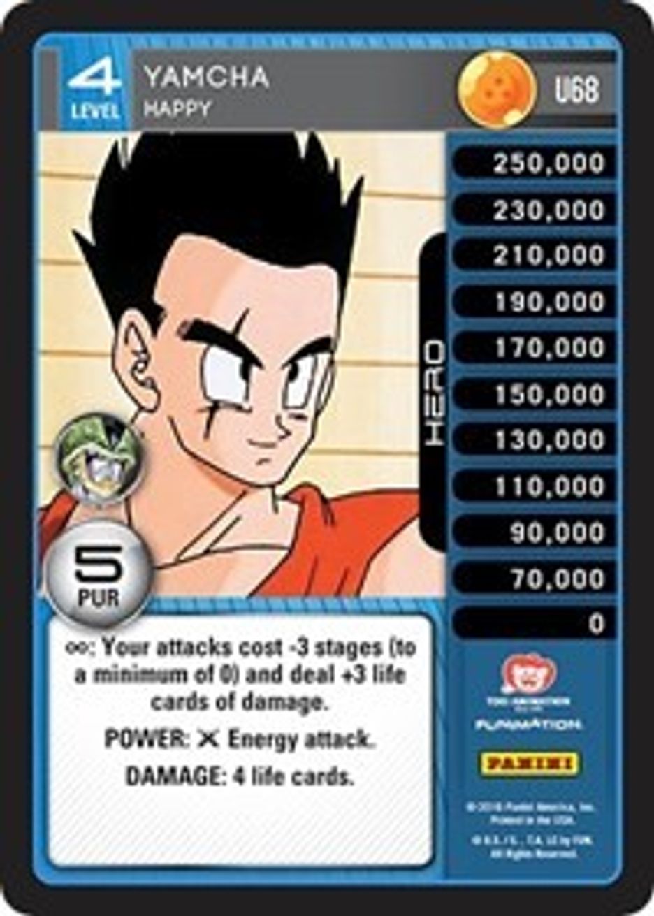 Yamcha - Happy - Panini: Perfection - Dragon Ball Z TCG