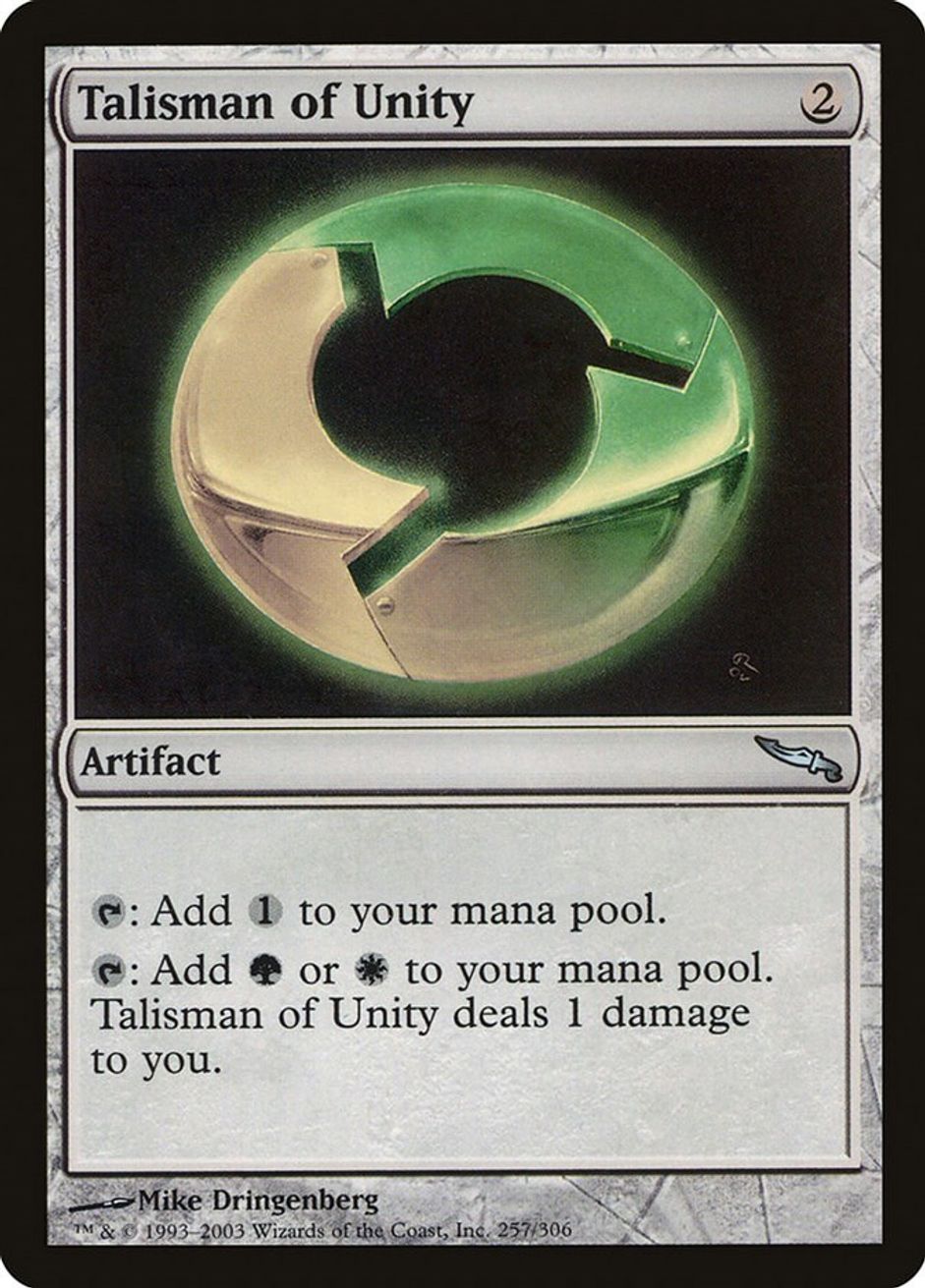 Talisman of Unity - Mirrodin - Magic: The Gathering
