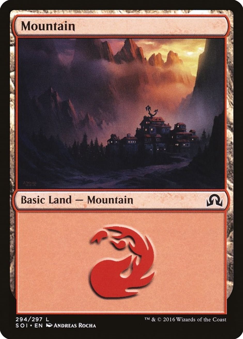 Mountain (294) - Shadows over Innistrad - Magic: The Gathering