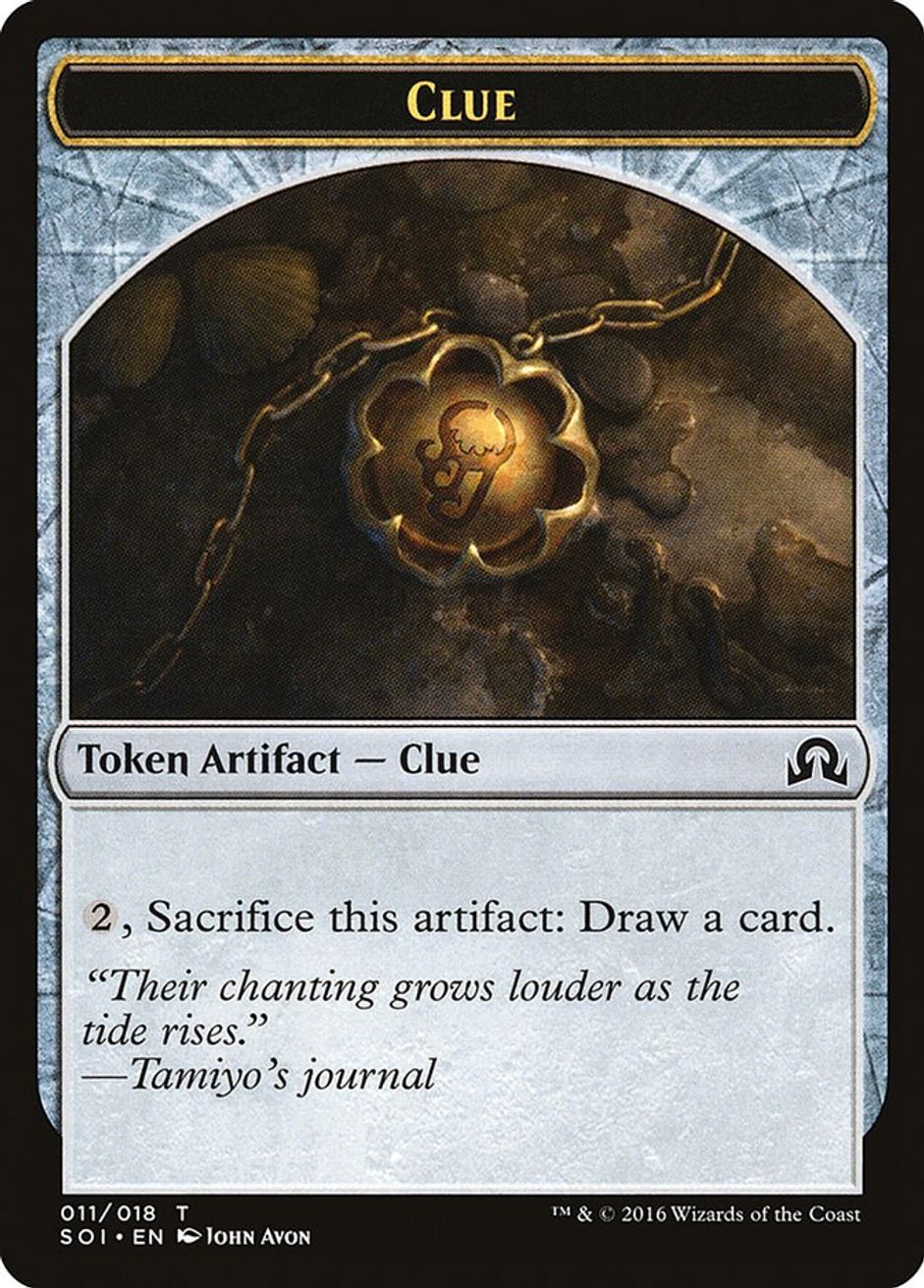Clue Token (011) - Shadows over Innistrad - Magic: The Gathering