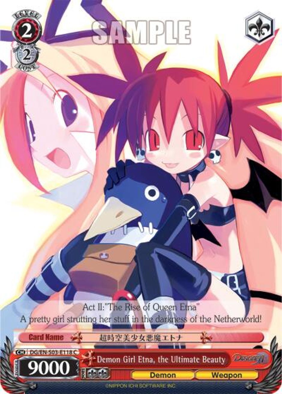 Demon Girl Etna, the Ultimate Beauty - Disgaea - Weiss Schwarz