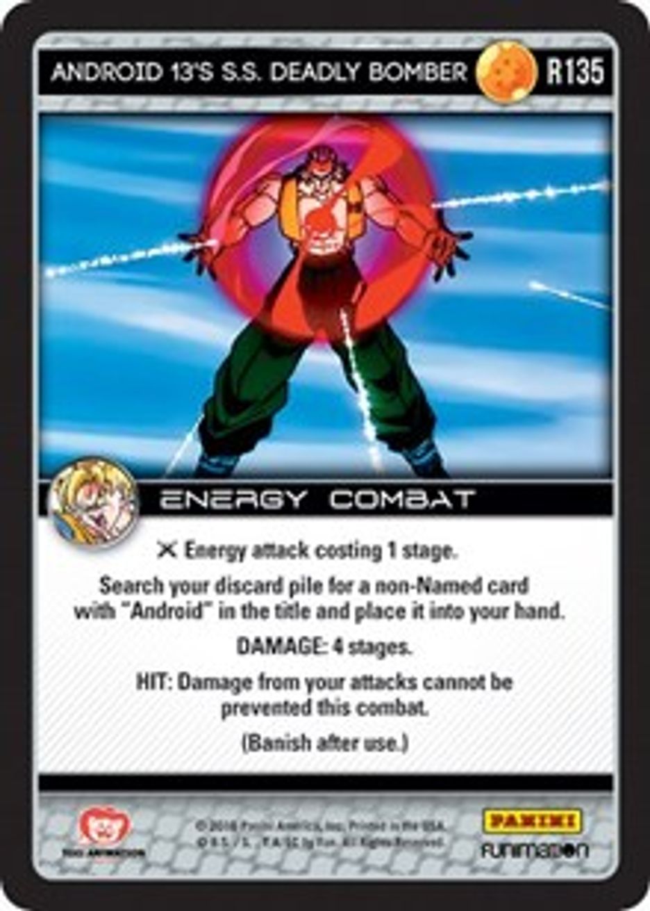 Android 13's S.S. Deadly Bomber - Panini: Vengeance - Dragon Ball Z TCG
