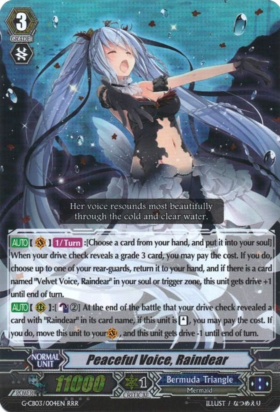 Peaceful Voice, Raindear - G-CB03: Blessing of Divas - Cardfight Vanguard