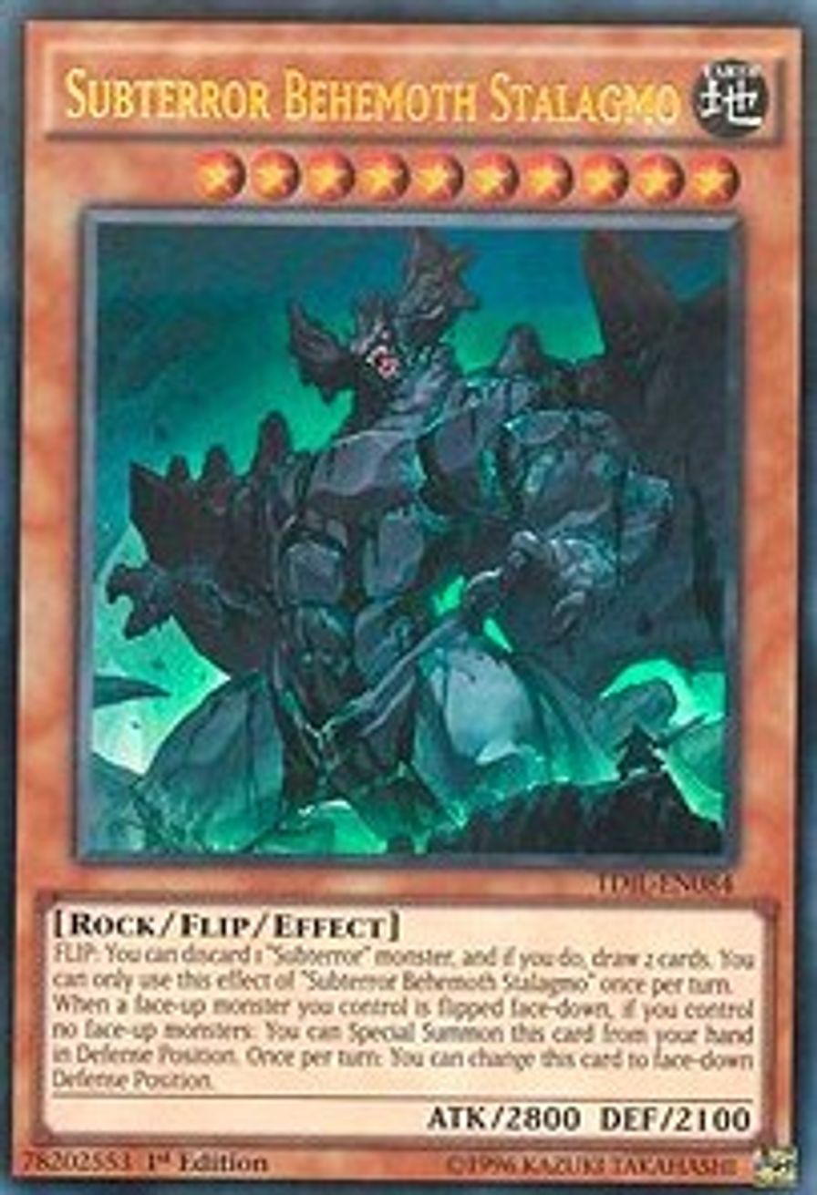 Subterror Behemoth Stalagmo - The Dark Illusion - YuGiOh