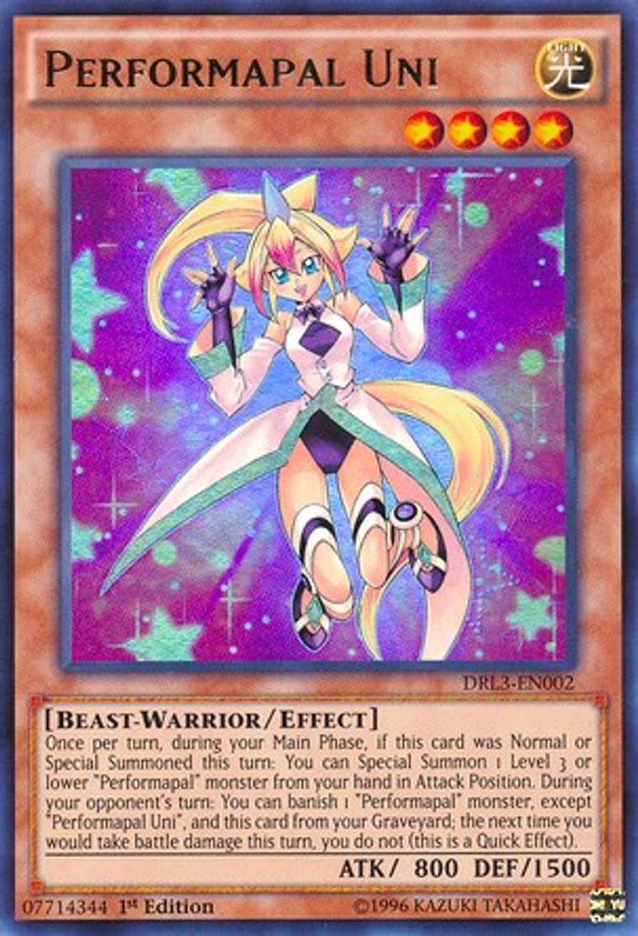 Performapal Uni - Dragons of Legend: Unleashed - YuGiOh