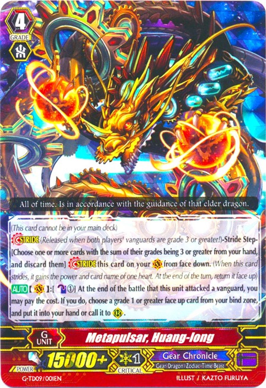 Metapulsar, Huang-long (RRR Foil) - G-TD09: True Zodiac Time Beasts - Cardfight Vanguard