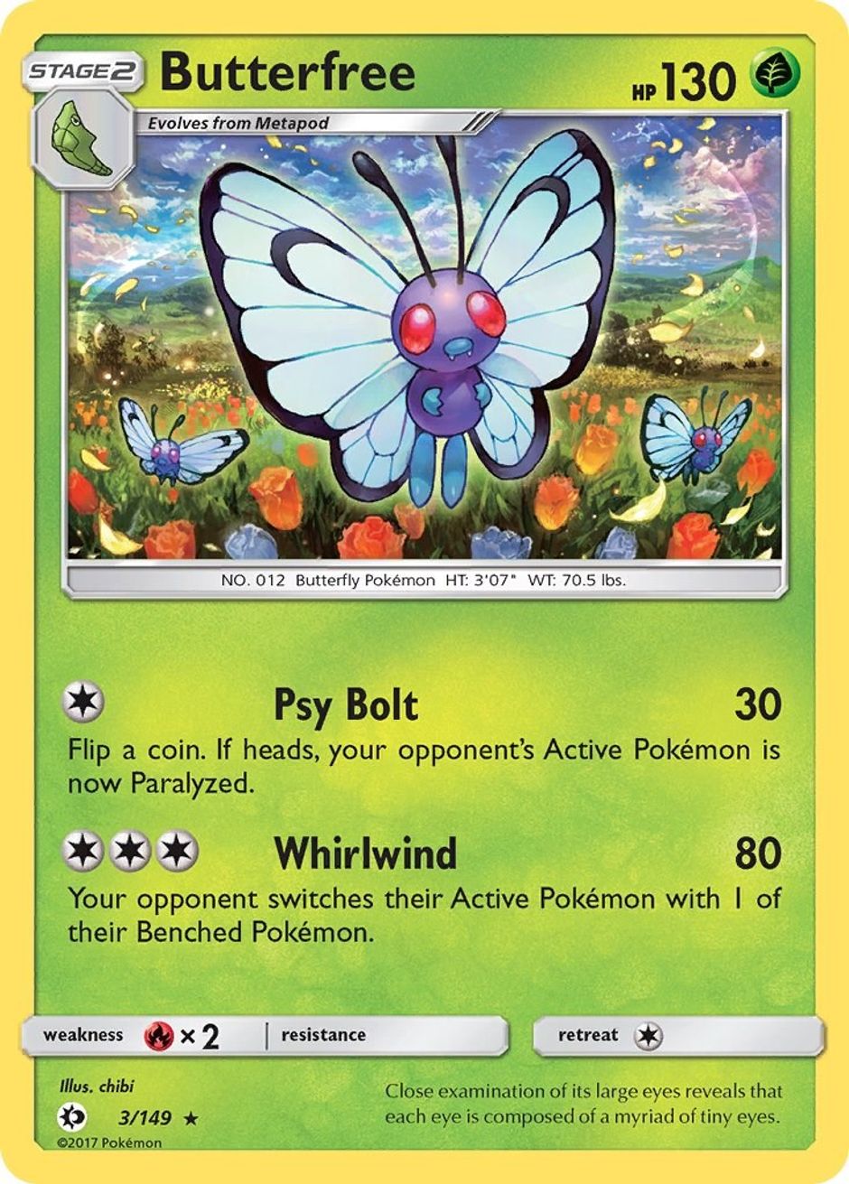 Butterfree - SM Base Set - Pokemon