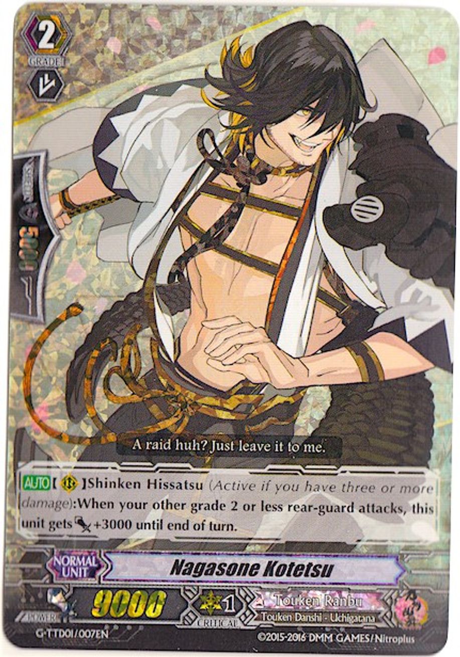 Nagasone Kotetsu (RRR Foil) - G-TTD01: Touken Ranbu (ONLINE) - Cardfight Vanguard