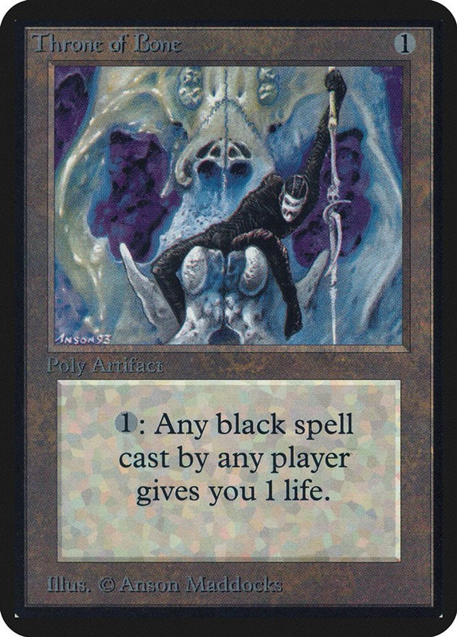 Throne of Bone - Alpha Edition - Magic: The Gathering