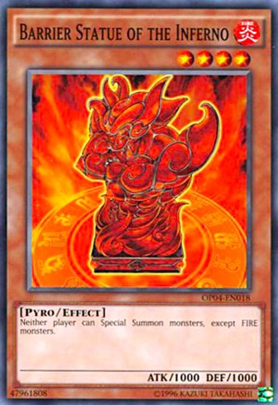 Barrier Statue of the Inferno - OTS Tournament Pack 4 - YuGiOh