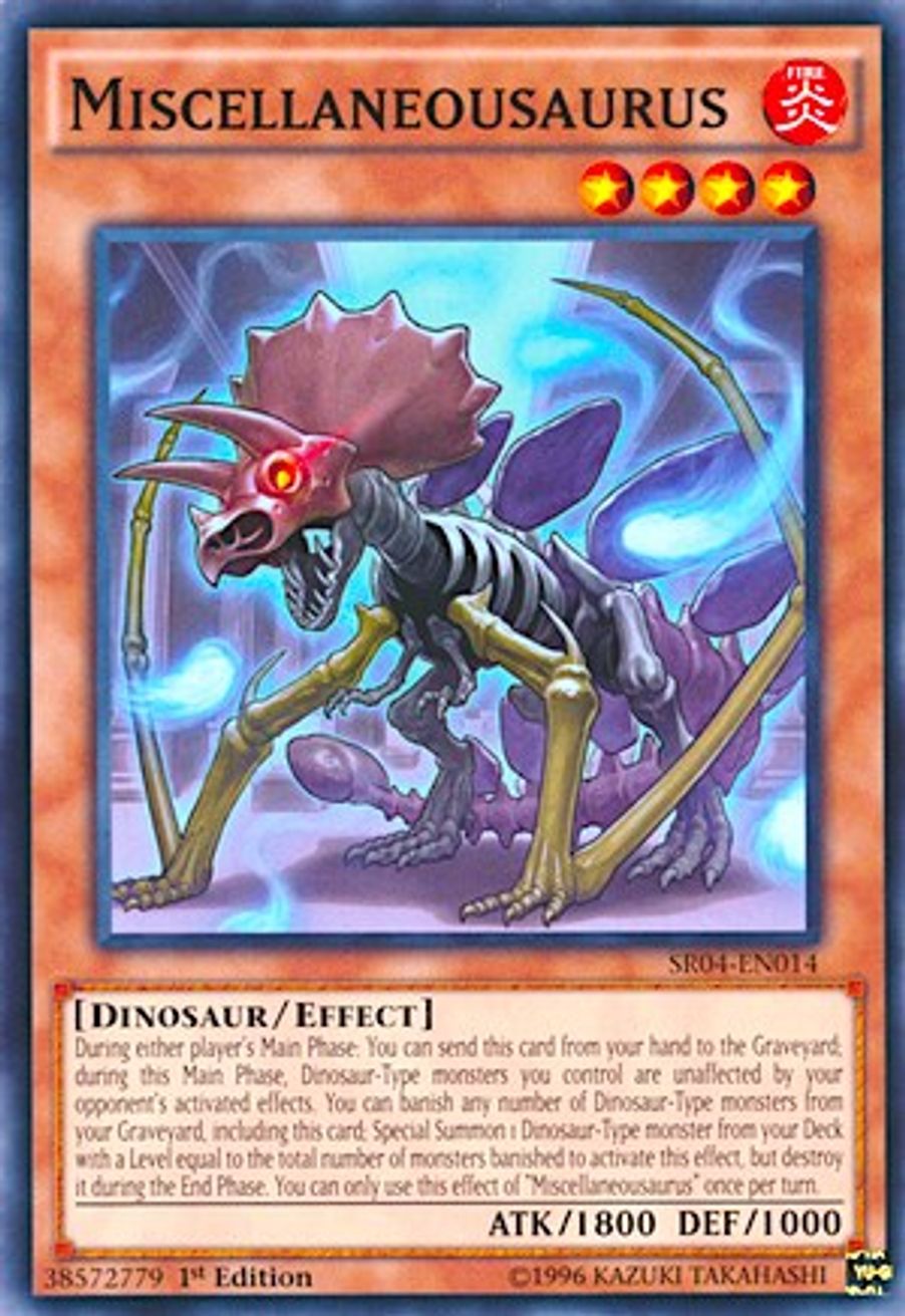 Miscellaneousaurus - Structure Deck: Dinosmasher's Fury - YuGiOh
