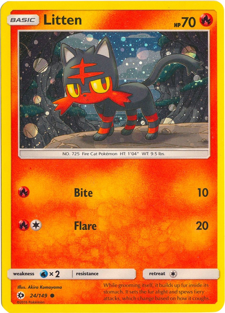 Litten - 24/149 (Cosmos Holo) - Miscellaneous Cards & Products - Pokemon