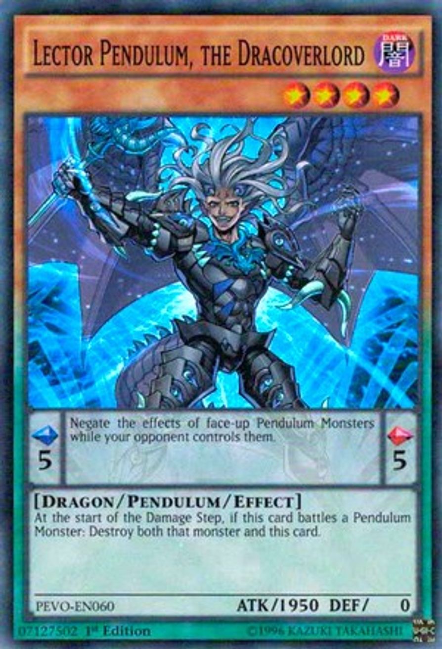 Lector Pendulum, the Dracoverlord - Pendulum Evolution - YuGiOh