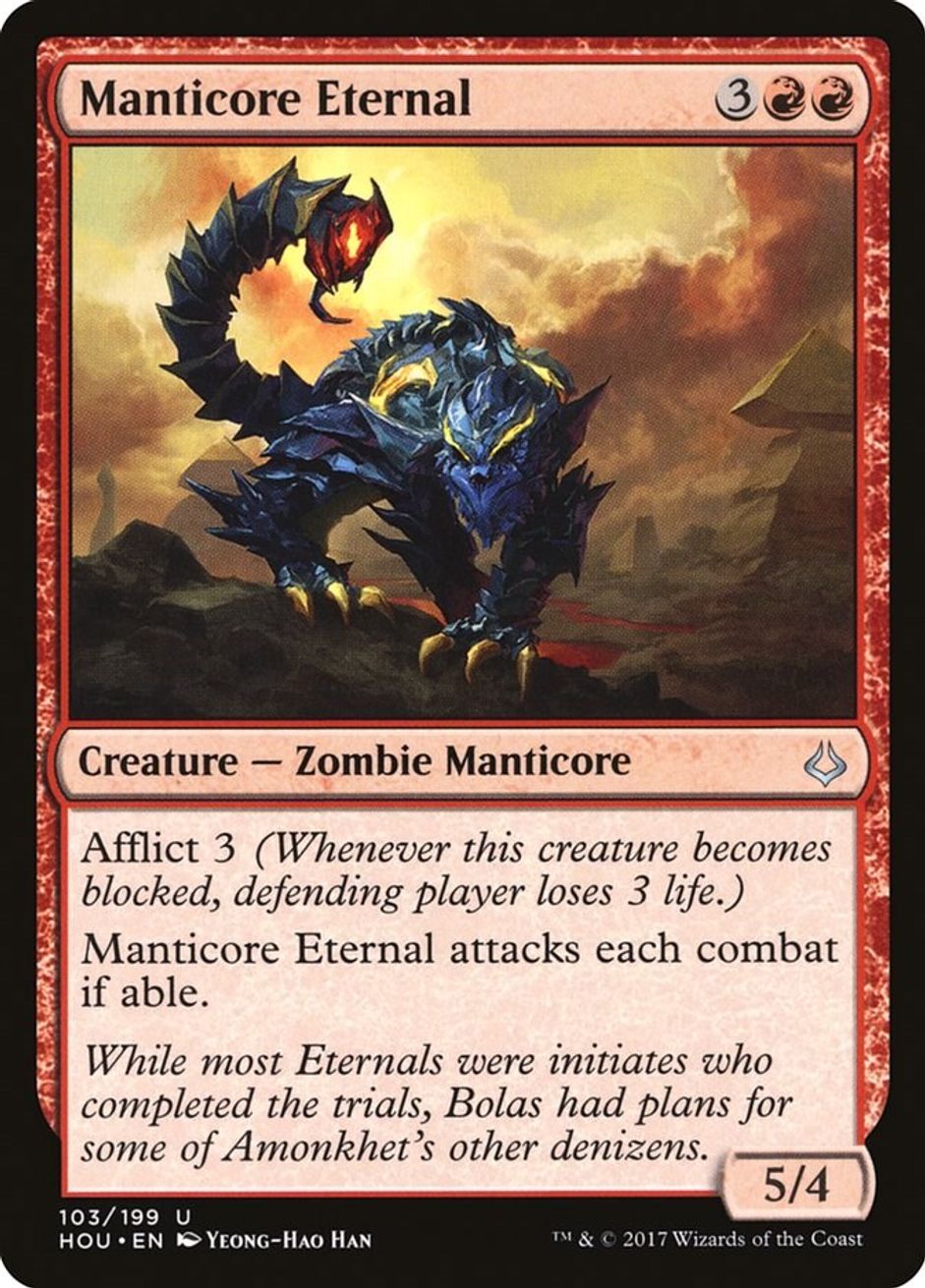 Manticore Eternal - Hour of Devastation - Magic: The Gathering