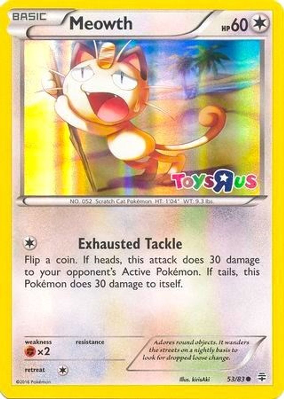 Meowth - 53/83 (Toys R Us Promo) - Miscellaneous Cards & Products - Pokemon