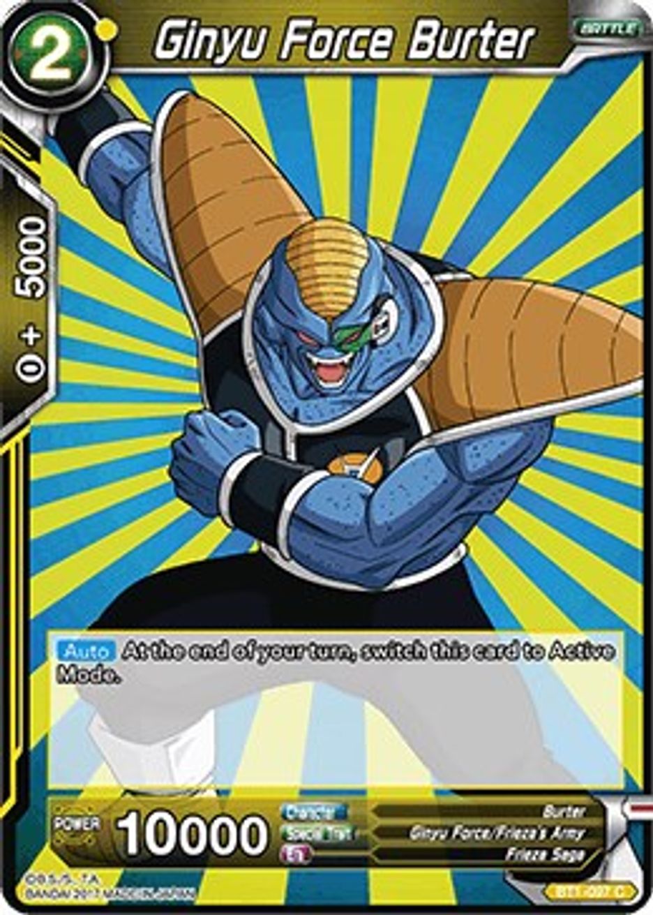 Ginyu Force Burter - Galactic Battle - Dragon Ball Super: Masters