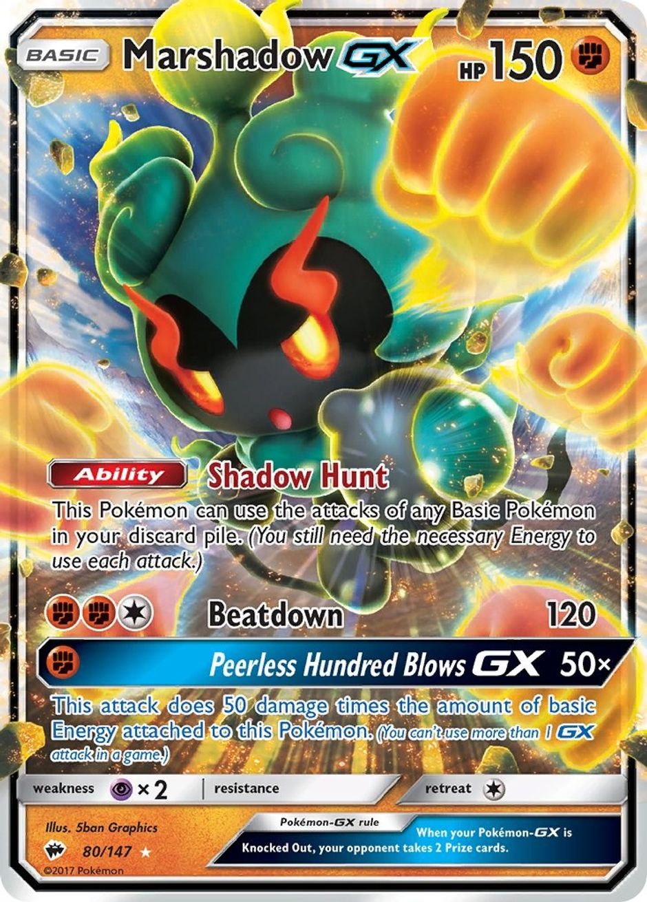 Marshadow GX - SM - Burning Shadows - Pokemon
