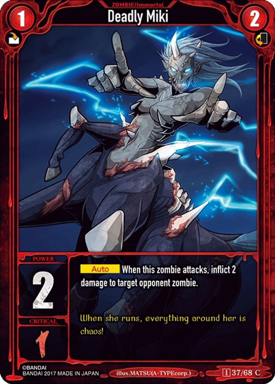 Deadly Miki - Zombie World Order TCG - Set 1 - Zombie World Order TCG