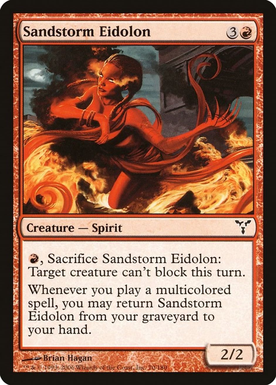 Sandstorm Eidolon - Dissension - Magic: The Gathering