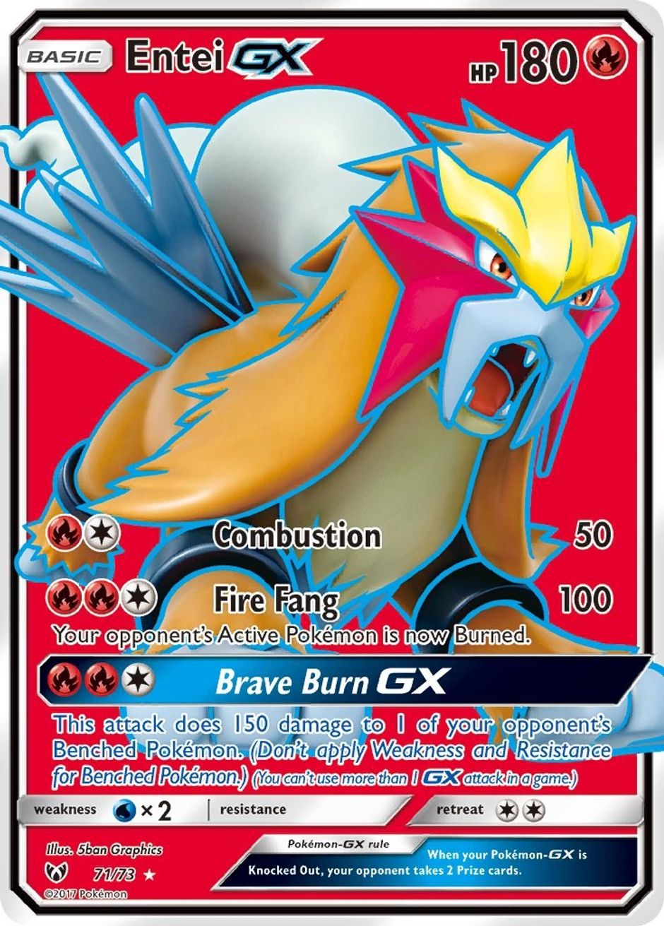 Entei GX (Full Art) - Shining Legends - Pokemon