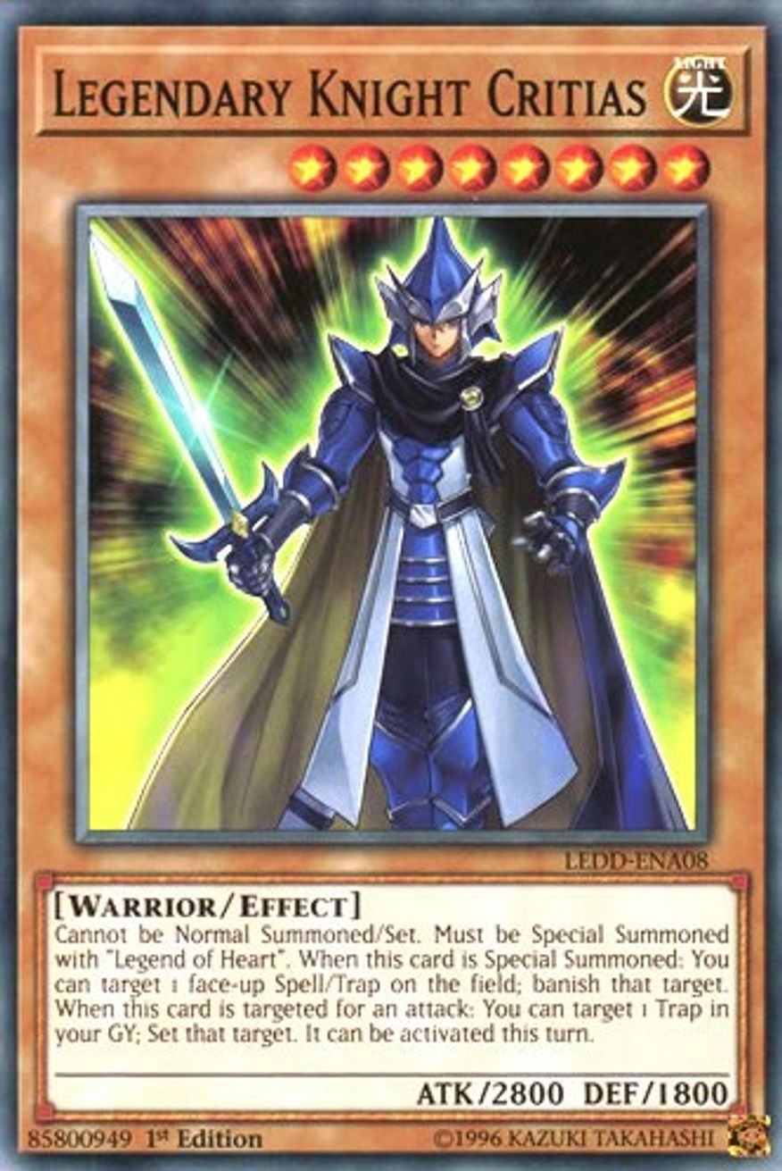 Legendary Knight Critias - Legendary Dragon Decks - YuGiOh