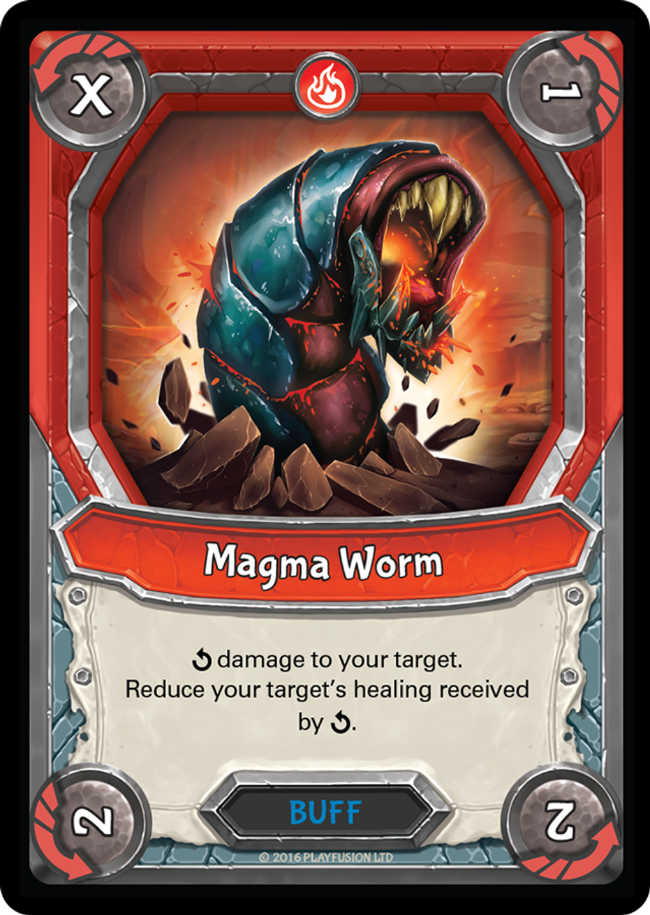 Magma Worm (Unclaimed) - Awakening - Lightseekers TCG
