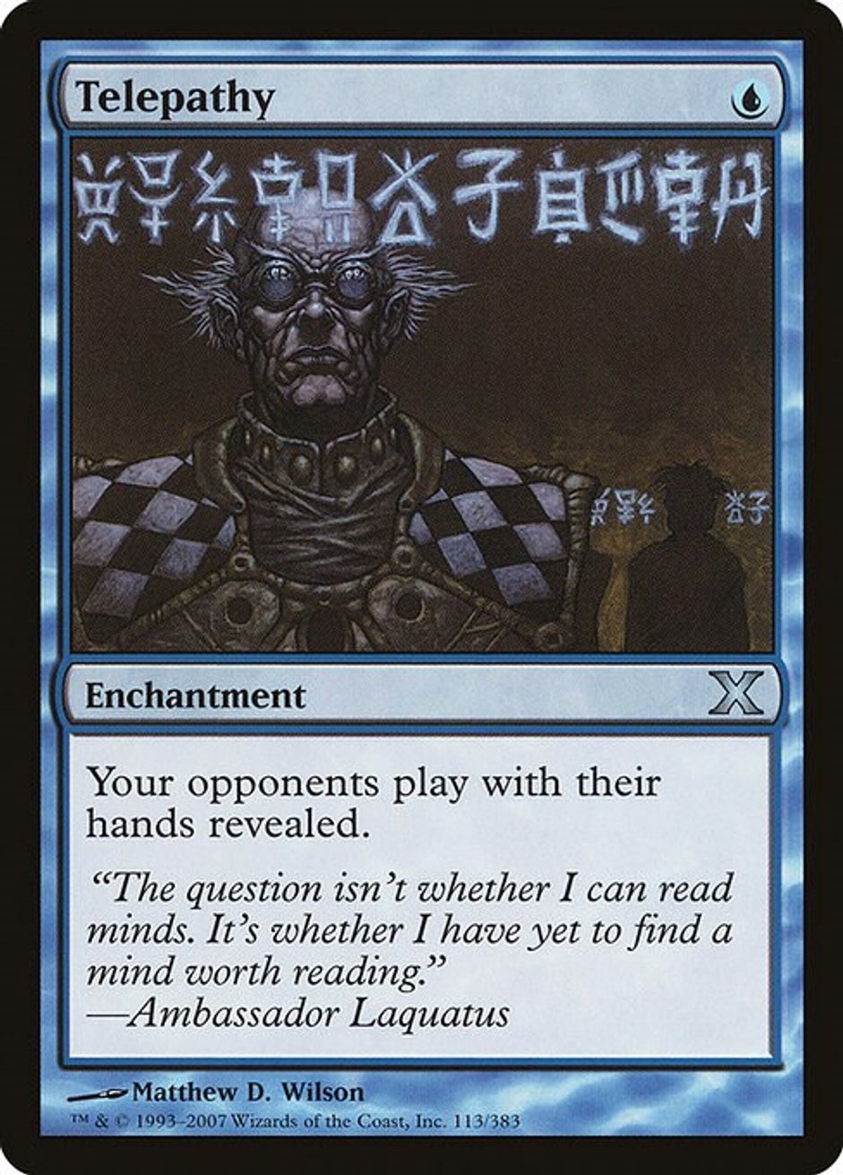 Telepathy - 10th Edition - Magic: The Gathering