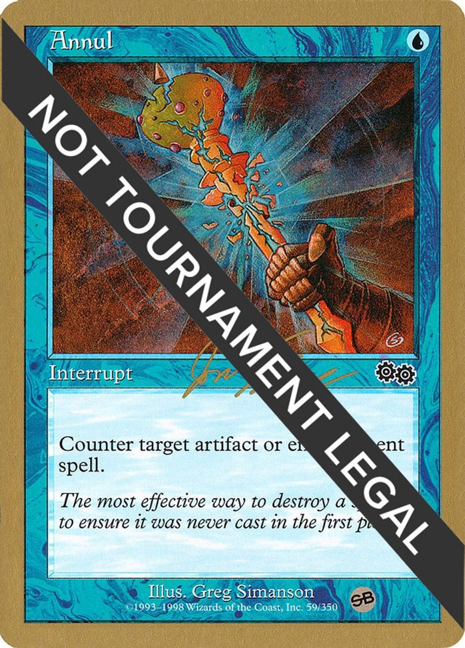 Annul - 2000 Jon Finkel (USG) (SB) - World Championship Decks - Magic ...