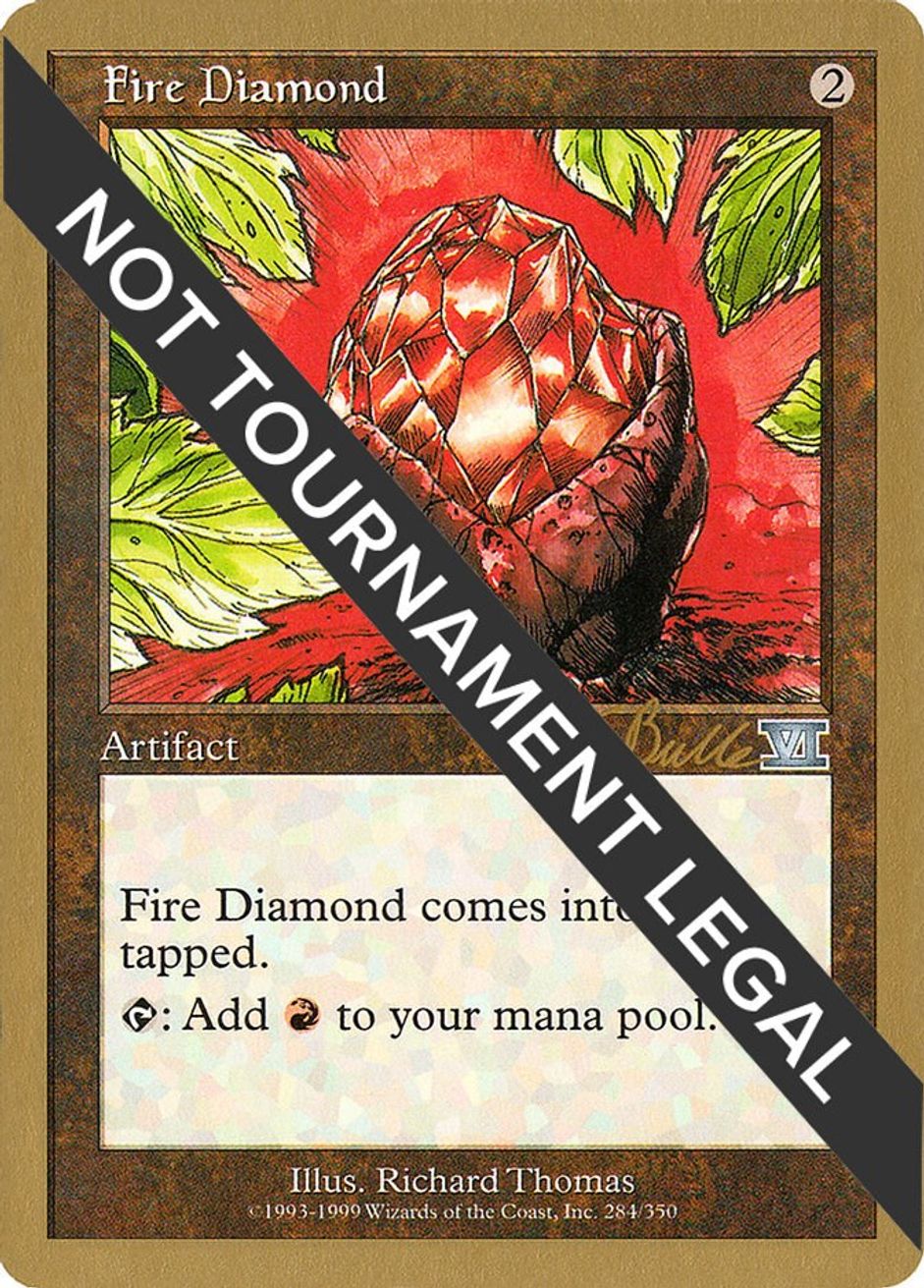 Fire Diamond - 1999 Kai Budde (6ED) - World Championship Decks - Magic ...