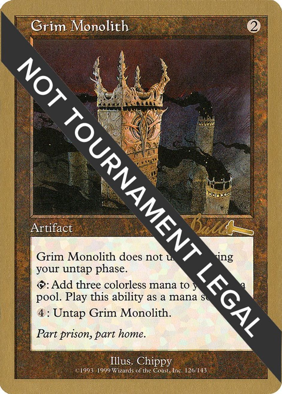 Grim Monolith - 1999 Kai Budde (ULG) - World Championship Decks - Magic ...