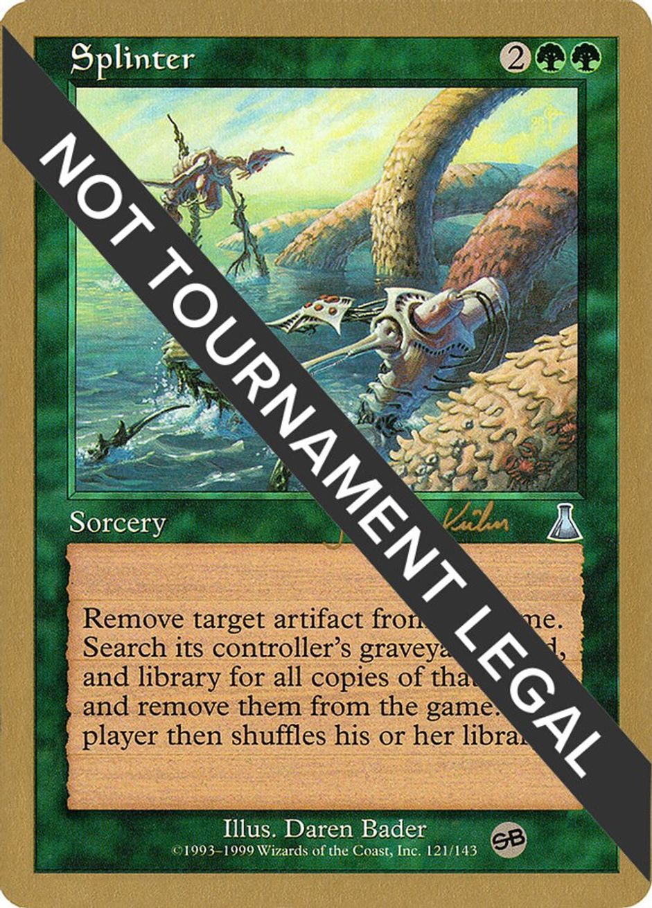 Splinter - 2000 Janosch Kuhn (UDS) (SB) - World Championship Decks ...