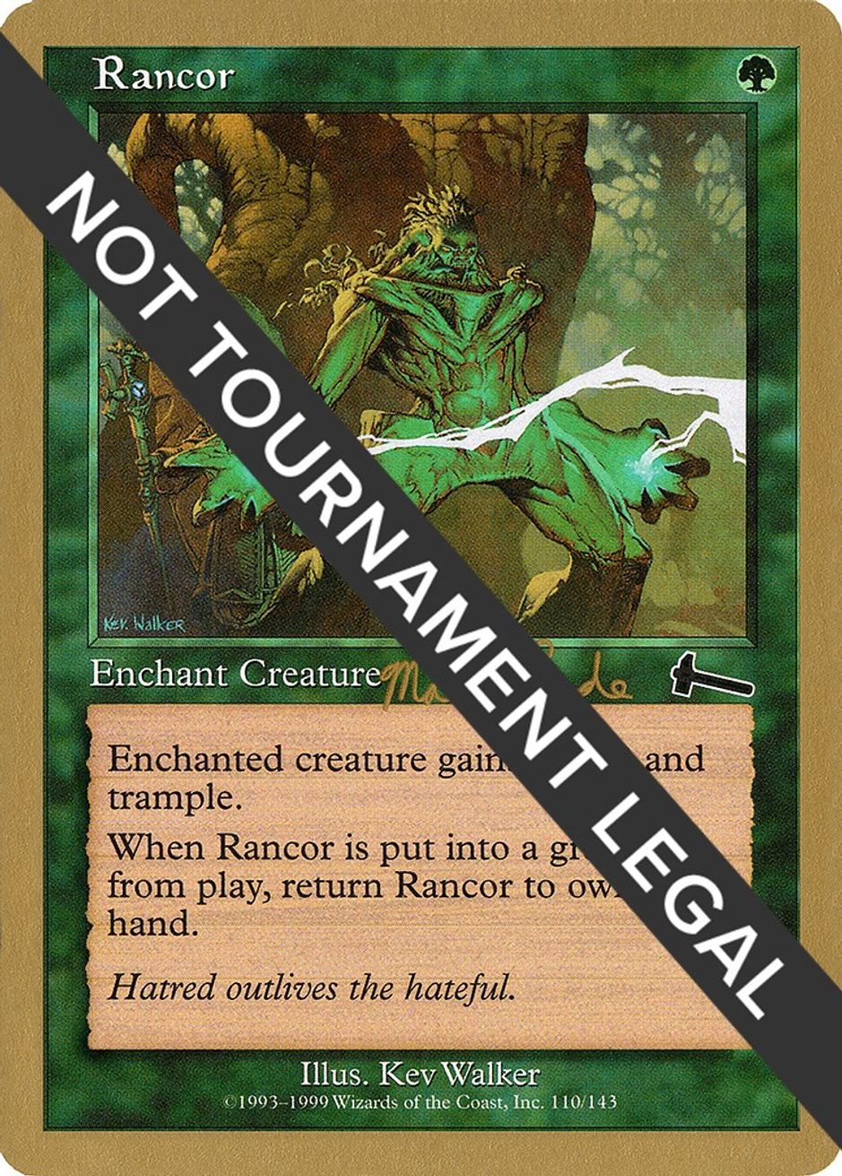 Rancor - 1999 Matt Linde (ULG) - World Championship Decks - Magic: The ...
