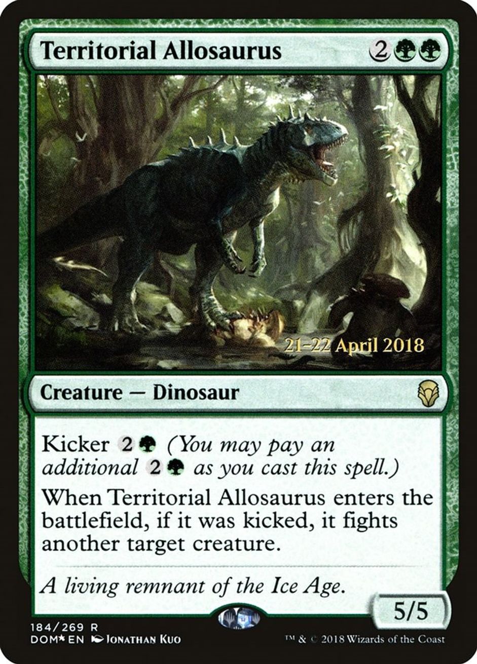 Territorial Allosaurus - Prerelease Cards - Magic: The Gathering